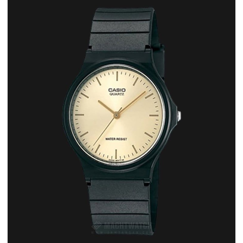 Jual Jam Casio General MQ-24-7ELDF, MQ-24-9ELDF Classic White/gold Dial Black Resin Band CUCI ...
