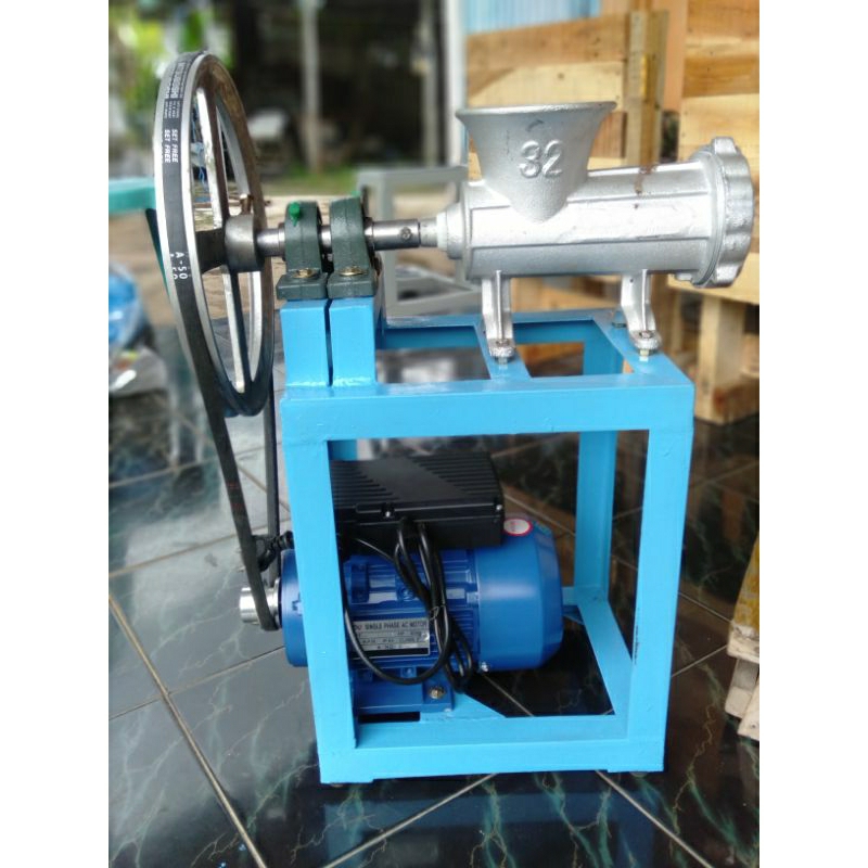 Jual gilingan daging no.32 tenaga listrik dinamo 1 hp. gilingan sambel ...