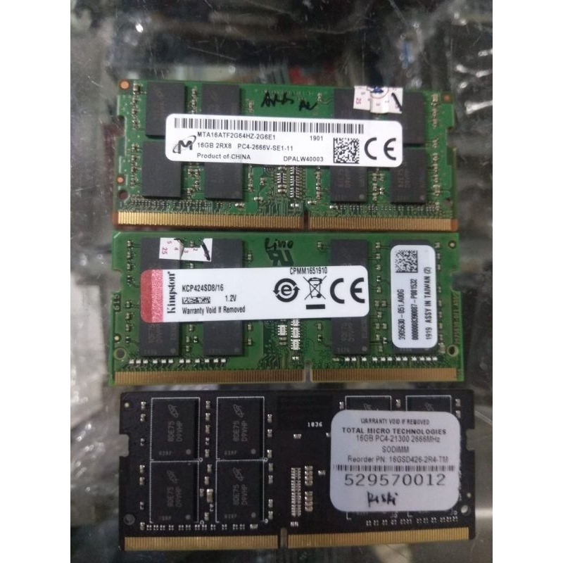 Jual ram memori sodim ddr4 16gb murah memory sodimm pc2133 pc2400 ...