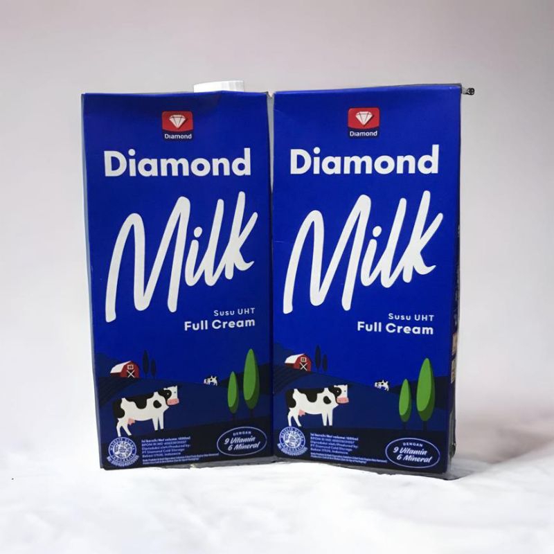 Jual Diamond Milk Susu Full Cream 1 Liter | Shopee Indonesia