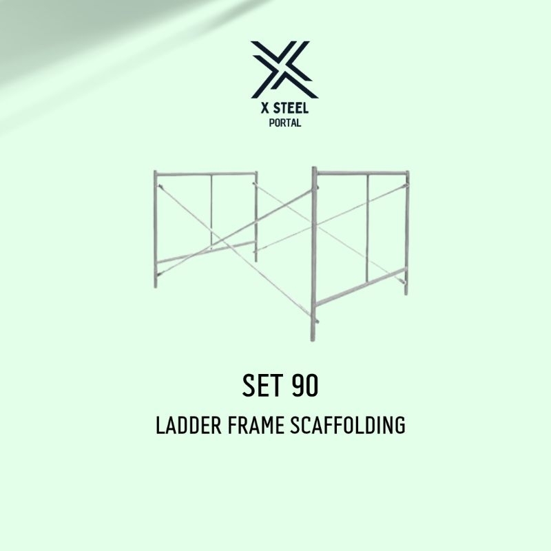 Jual Set Ladder Frame 90 Scaffolding Steger Galvanis | Shopee Indonesia