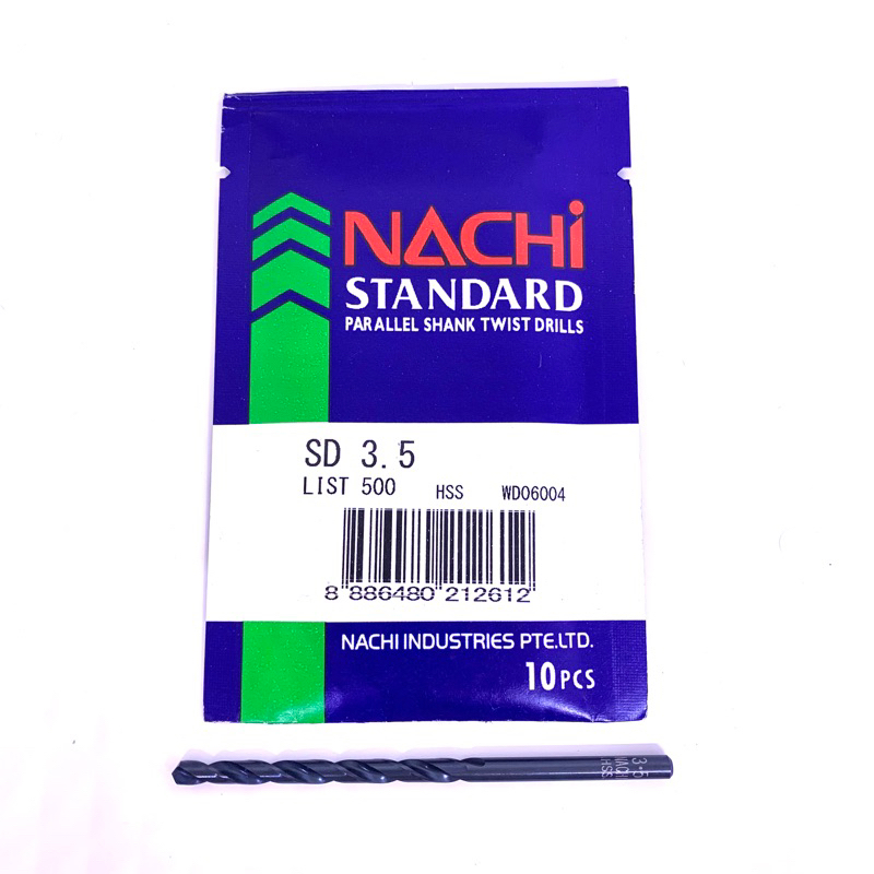 Jual NACHI 3.5 MM MATA BOR BESI DRILL 3.5MM HSS JAPAN BARU ORIGINAL ...