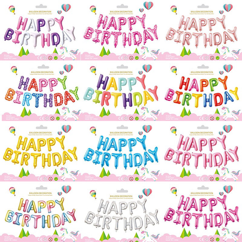 Jual Balon Huruf Happy Birthday Set | Shopee Indonesia