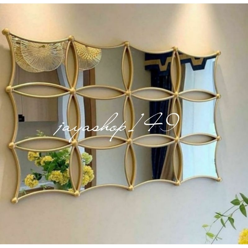 Jual Cermin dinding hias ruang tamu unik modern terbaru / standing ...