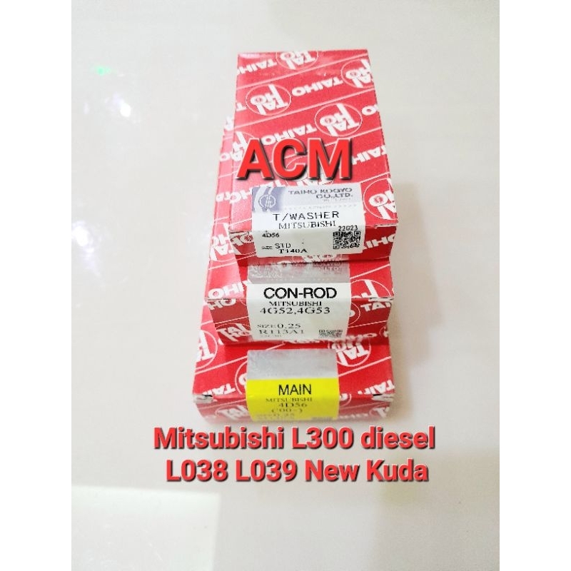 Jual METAL SET BULAN/JALAN/DUDUK MITSUBISHI L300 DIESEL/L300 BENSIN STD-100 ASLI TAIHO JPN ...
