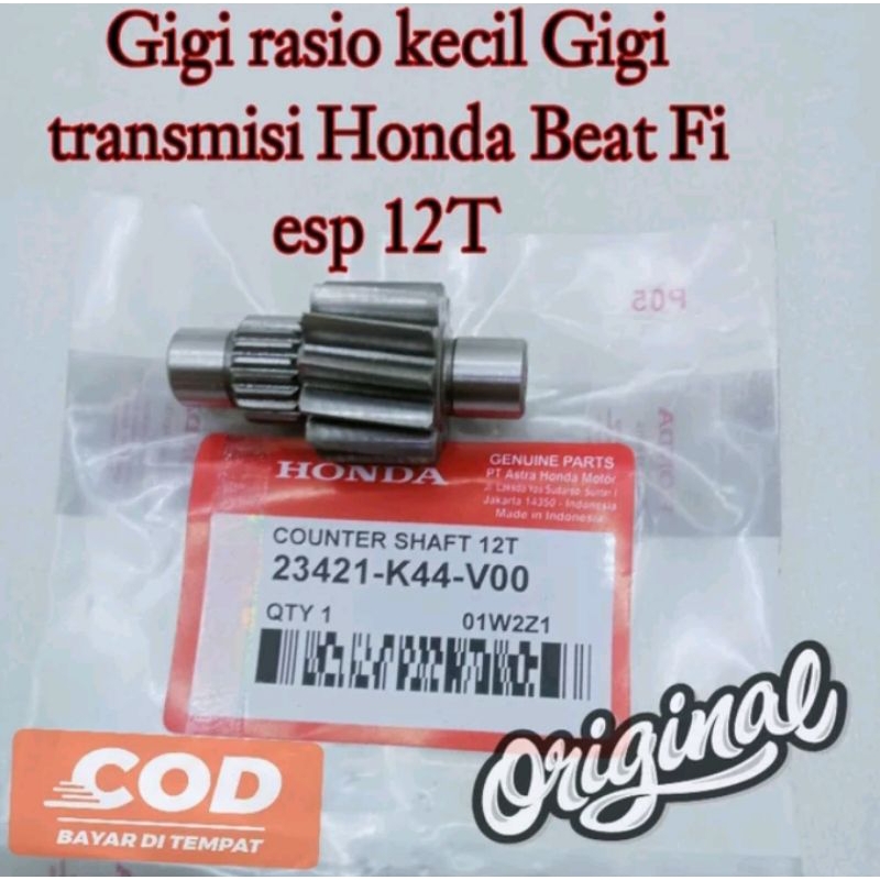 Jual Gigi Rasio kecil gigi transmisi Honda Beat fi esp 12T K44 | Shopee ...