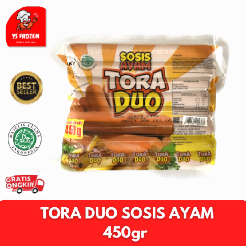 Jual Tora Duo Sosis Ayam 450gr / YS Frozen Food Palembang / Sosis Ayam ...