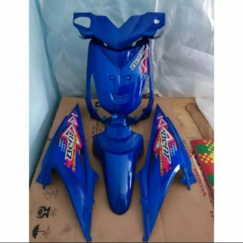 Jual cover body halus full set honda beat karbu full biru honda beat ...