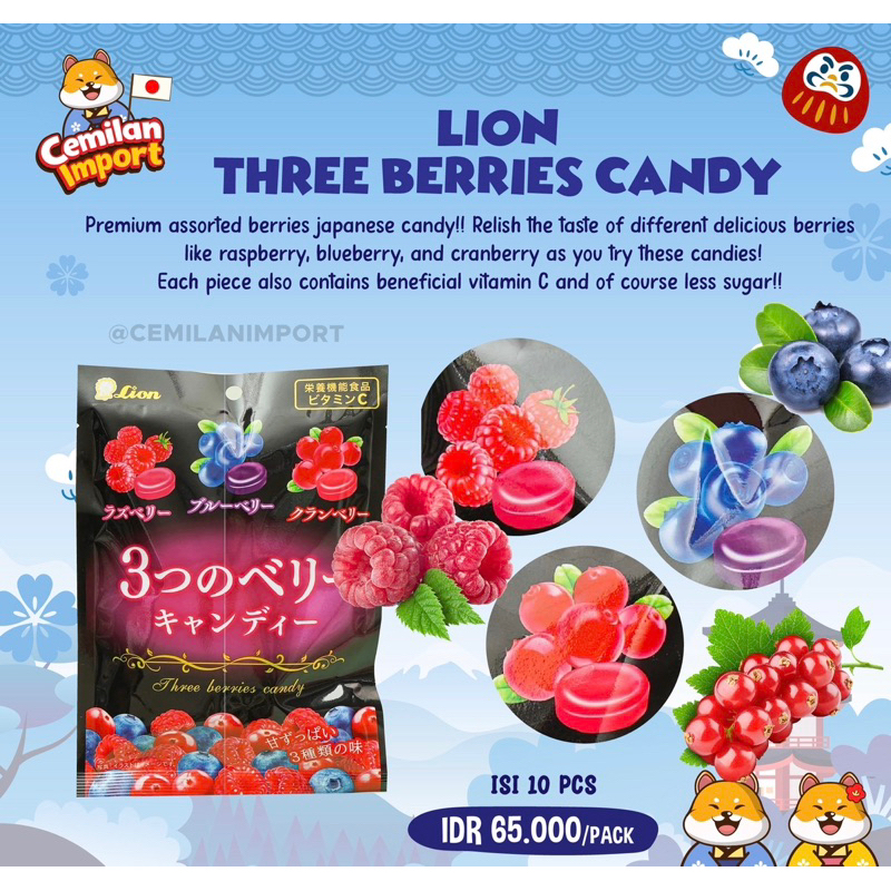 Jual Lion Three Berries Candy | Shopee Indonesia