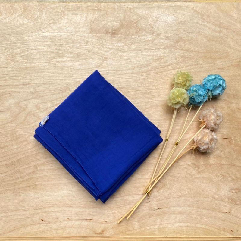 Jual Paris Jadul Biru Bca Hijab Segiempat Biru Elektrik Paris Jadul | Shopee Indonesia