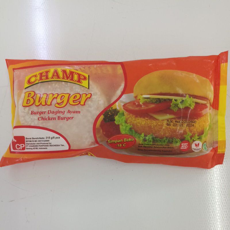 Jual CHAMP BURGER 315 GR | Shopee Indonesia