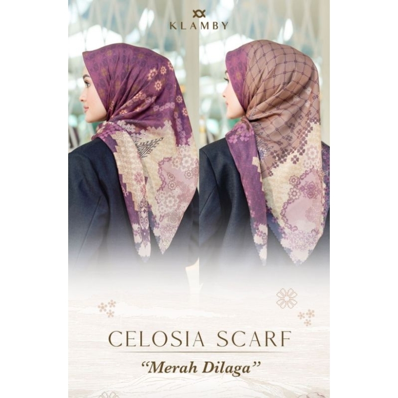 Jual Celosia Scarf by Wearing Klamby (Ready merah dilaga) | Shopee ...