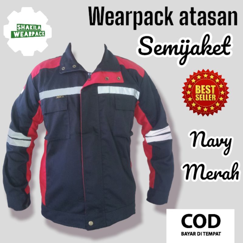 Jual Baju kerja proyek/kemeja kerja proyek resleting lengan panjang ...