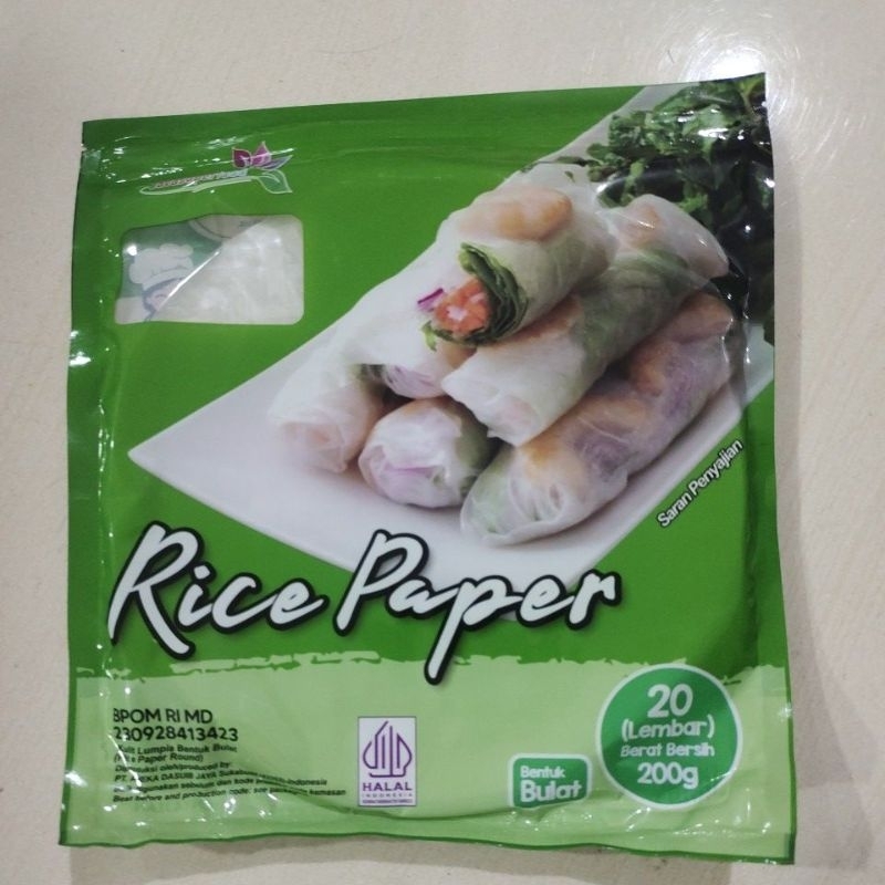 Jual rice paper bulat 20pcs | Shopee Indonesia
