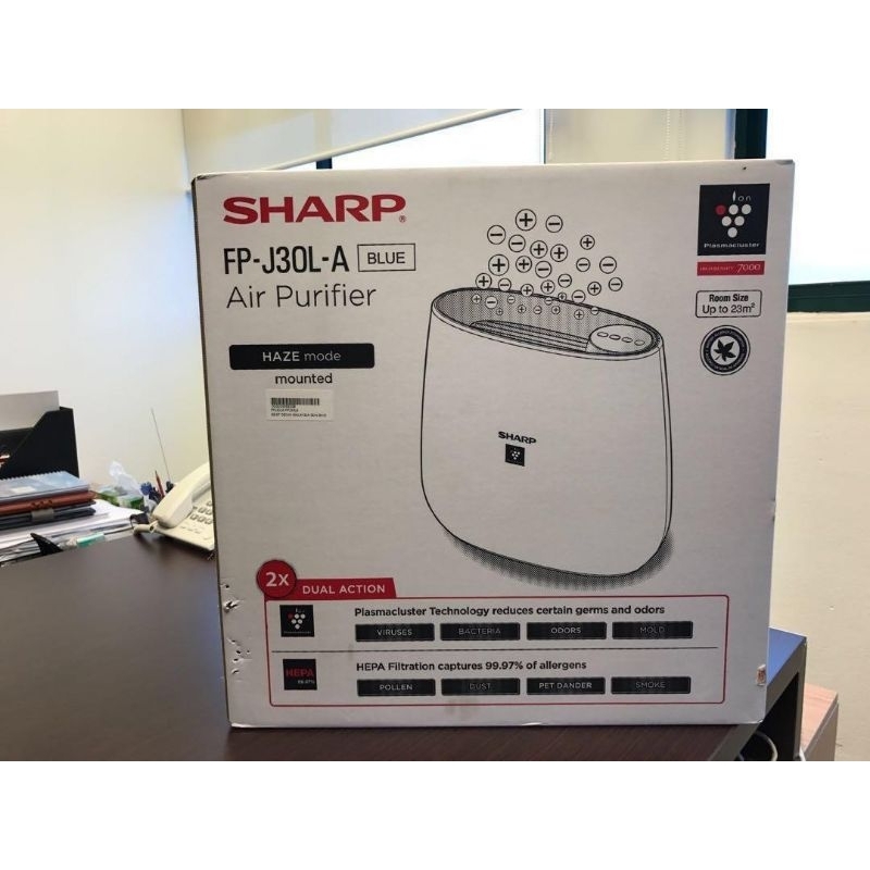 Jual Air Purifier SHARP Pembersih Udara Plasmacluster FP-J30Y-A BLUE ...