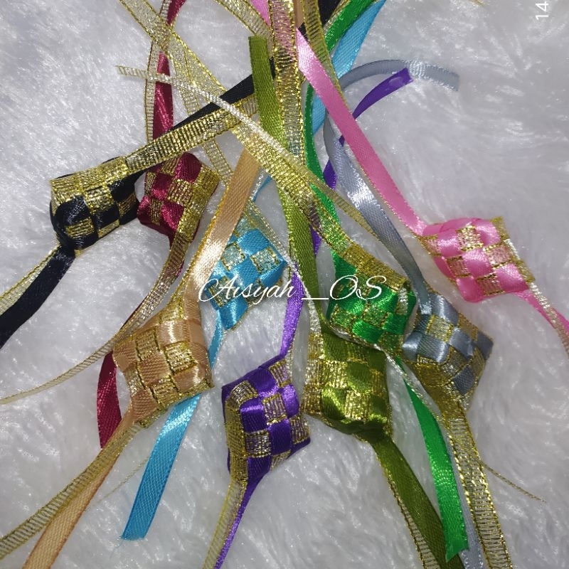 Jual ketupat pita lebaran ketupat idul Fitri kombinasi emas | Shopee ...