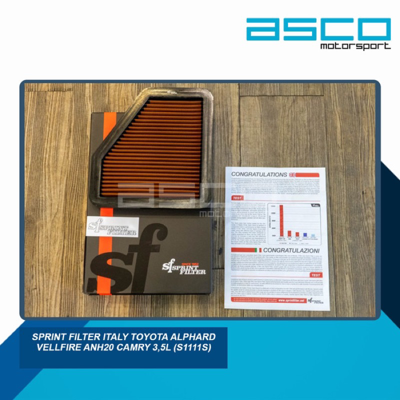 Jual SPRINT FILTER ITALY Toyota Alphard Vellfire ANH20 Camry 3,5L ...