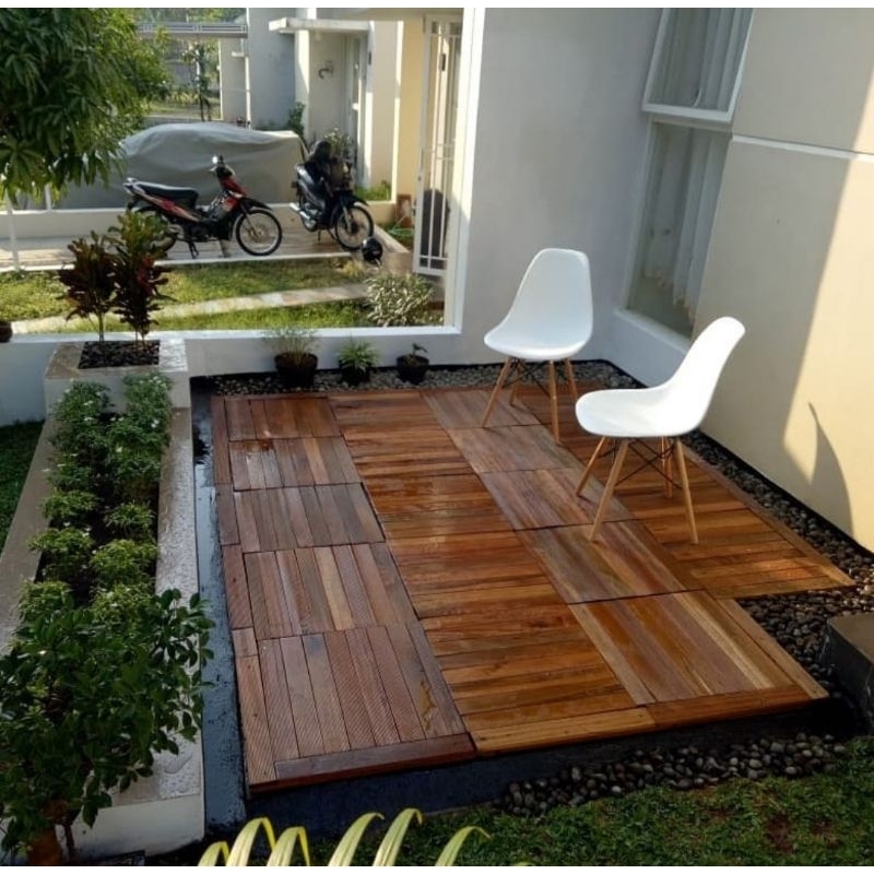 Jual Lantai Kayu Outdoor Decking Bengkirai Mini Batangan Murah 1,5 x 6 ...