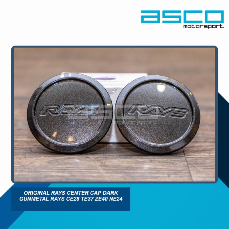 Jual Original Rays Center Cap Dark Gunmetal Rays CE28 TE37 ZE40 NE24 ...