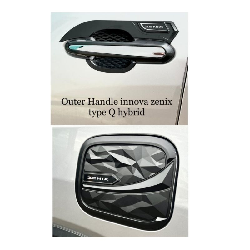 Jual Paket handle+outer+tank cover hitam doff Innova Zenix tipe Q hybrid 2023 - 2024. | Shopee ...