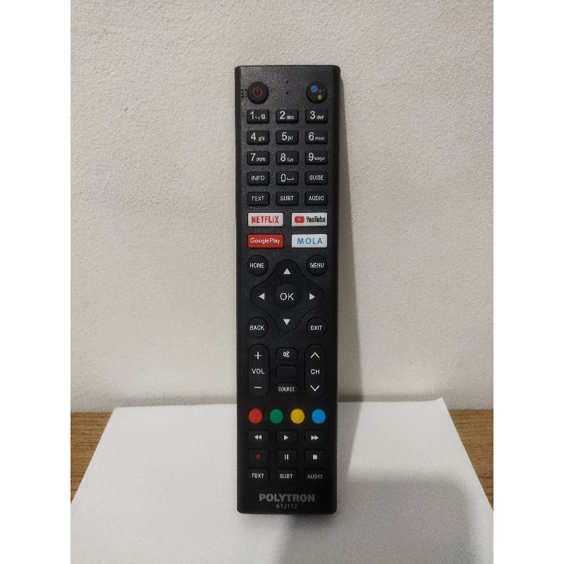 Jual REMOTE TV POLYTRON LCD/LED ANDROID SMART TV 81J112 NO VOICE | Shopee Indonesia