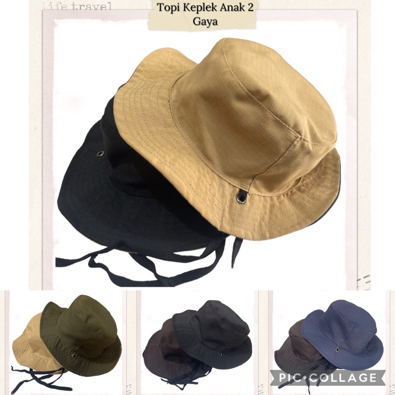 Jual Topi Keplek Anak 2 Gaya - Topi Rimba Anak | Shopee Indonesia