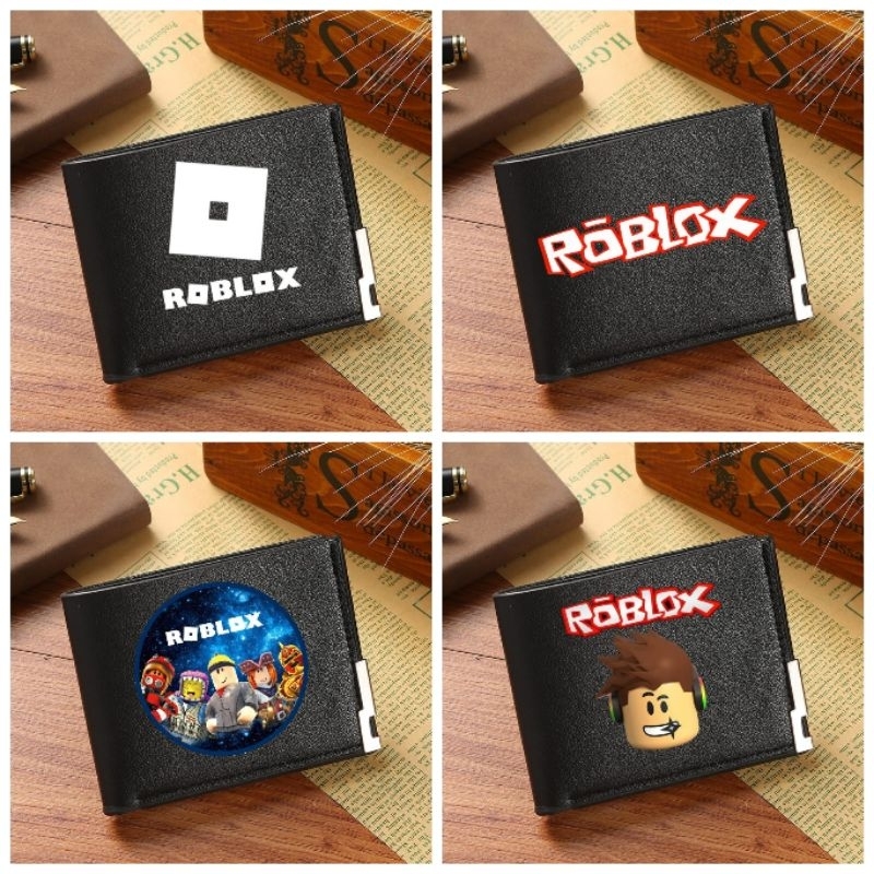 Jual Dompet wallet import Roblox /Dompet lipat hitam gambar roblox ...