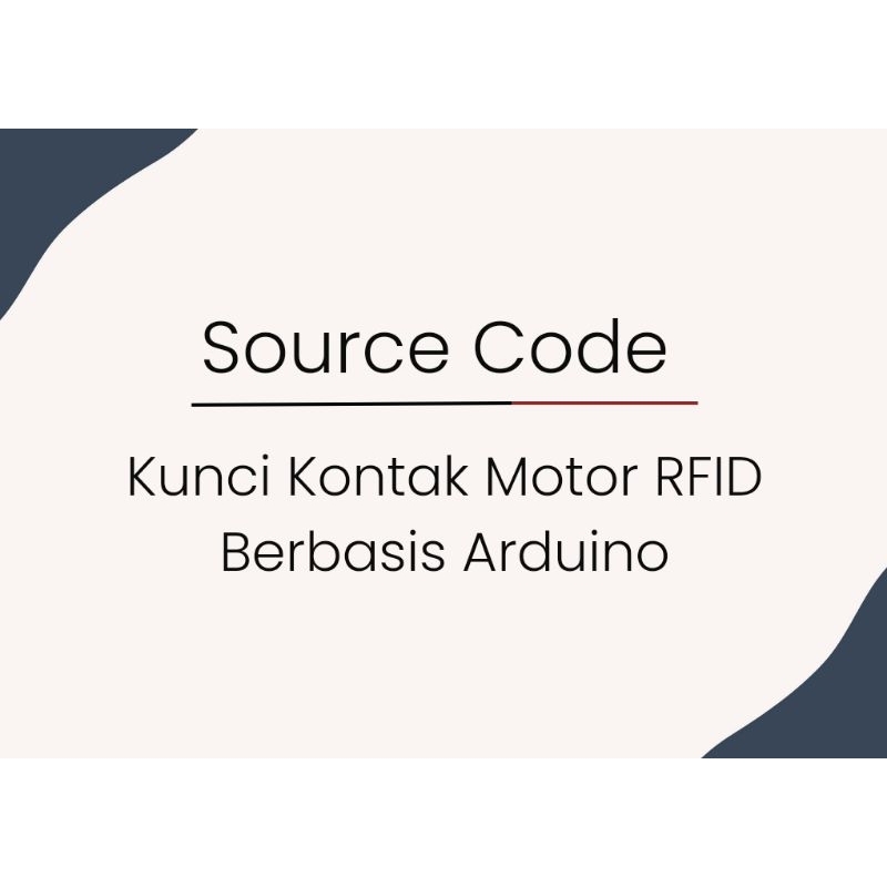 Jual Source Code - Kunci Kontak Motor RFID Arduino | Shopee Indonesia