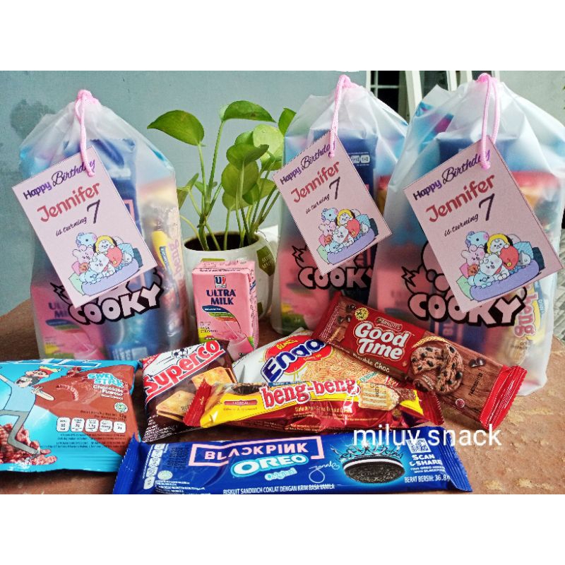 Jual Snack Ulang Tahun Anak Pouch || Bingkisan Hampers Anak Yatim ...