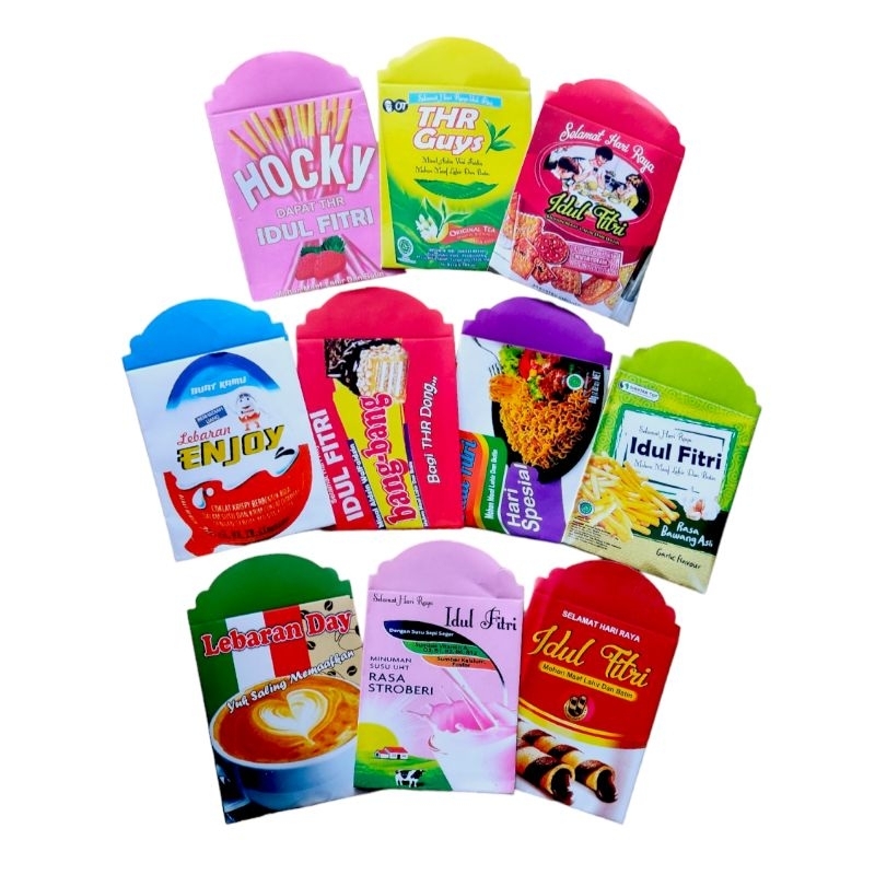 Jual AMPLOP LEBARAN PANTUN ISI 10 AMPLOP SNACK AMPLOP KARTUN ANGPAO ...