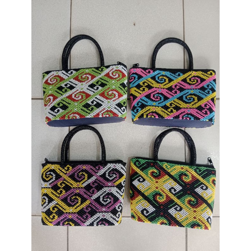Jual souvenir tas manik besar khas kalimantan | Shopee Indonesia