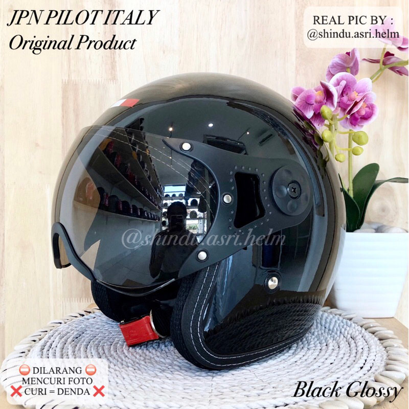 Jual HELM PILOT ITALY JPN Original | Shopee Indonesia