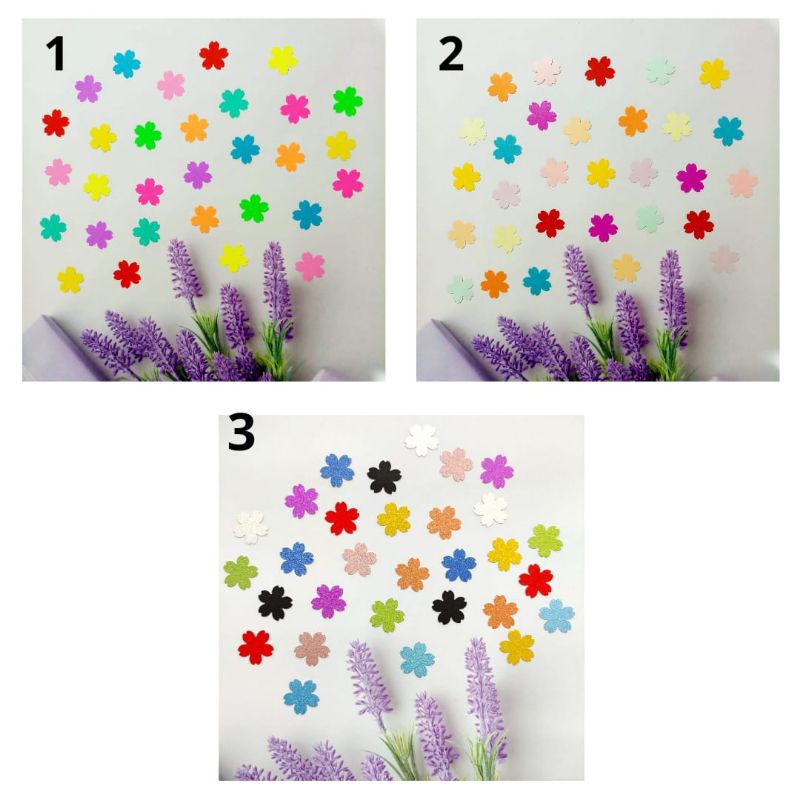 Jual CP0002 Scrapbook Papercraft Bentuk Bunga/Flowers #002 (1 Set Isi ...