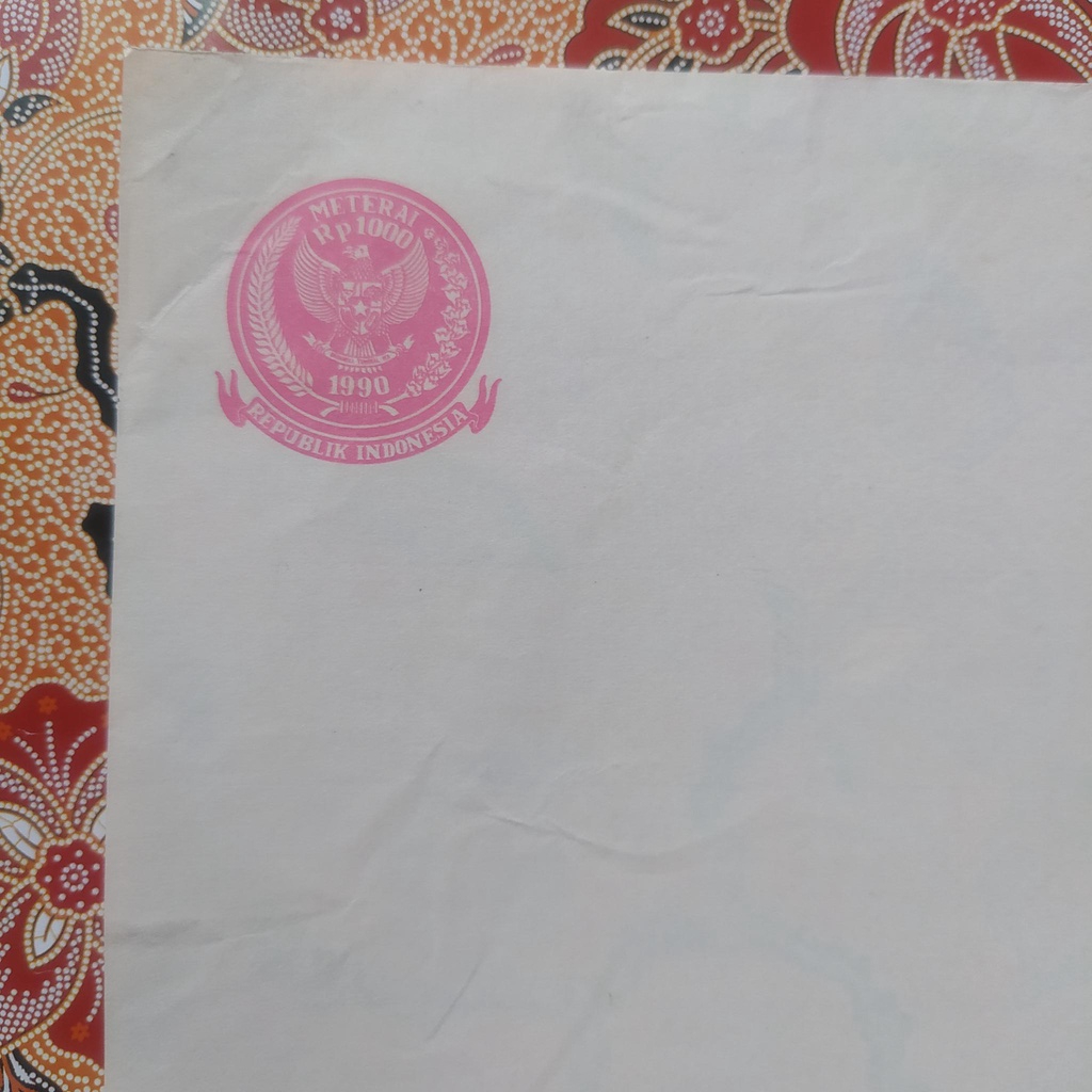 Jual Kertas Segel Rp 1000 Tahun 1990 Single | Shopee Indonesia