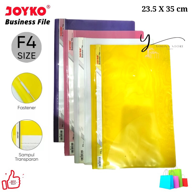 Jual Business File Map Bisnis Snelhecter Plastik A4 Joyko Pcs