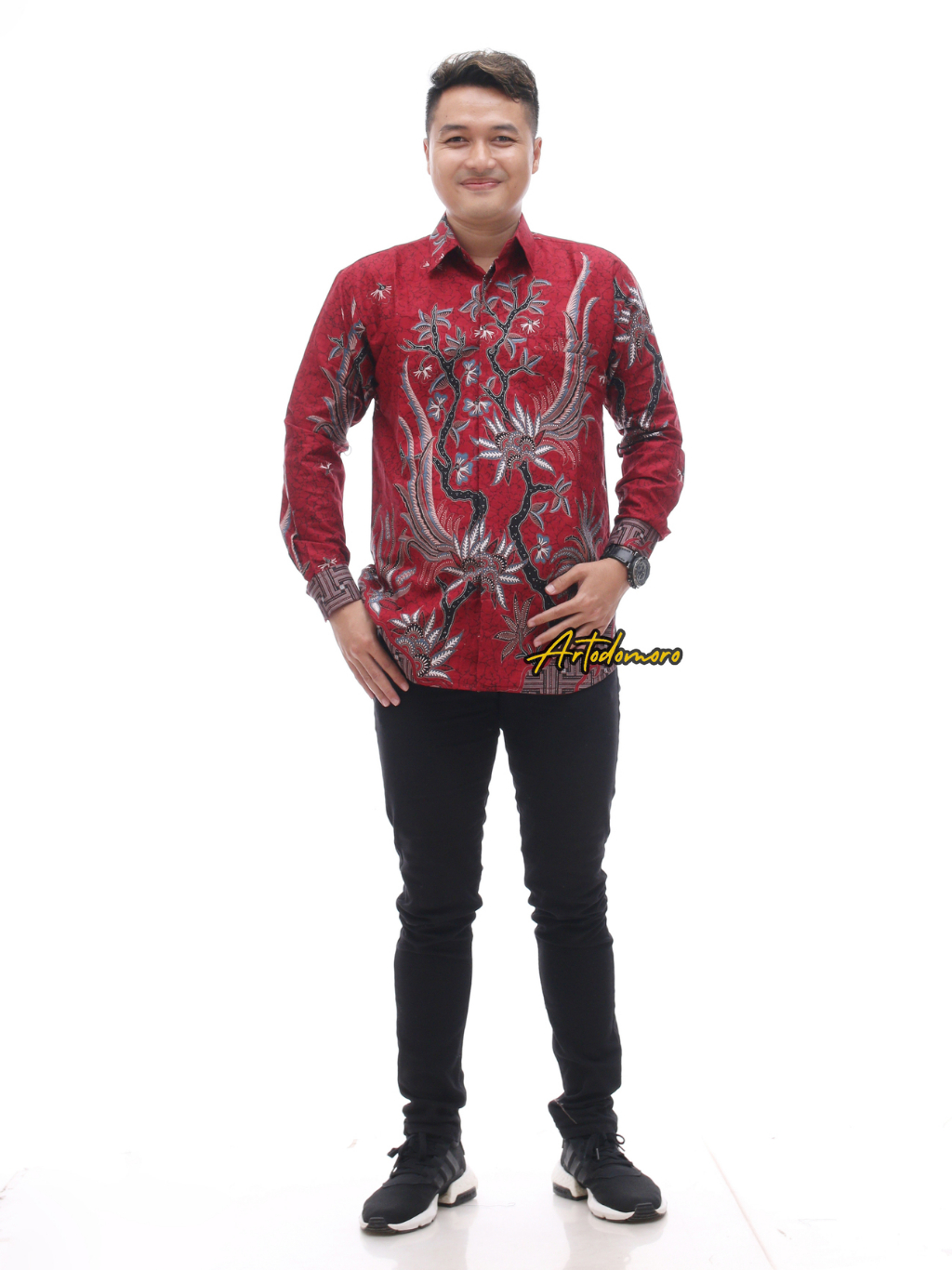 Jual Artodomoro Eksklusif Kemeja Batik Pria Lengan Panjang Motif Wijaya ...