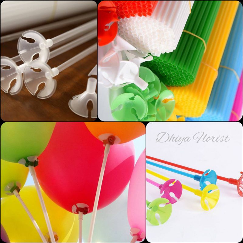 Jual Stik Balon Satuan Stick Cup Balon Stik Balon Pegangan Balon Gagang ...