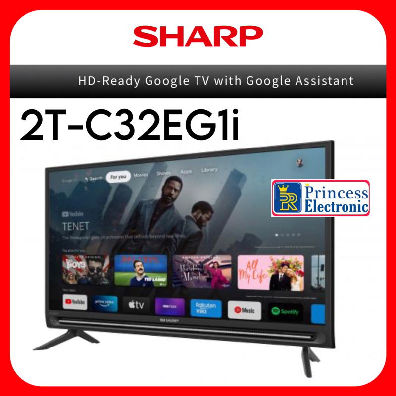 Jual Sharp 32 Inch Smart tv Google TV 2T-C32EG1i | Shopee Indonesia