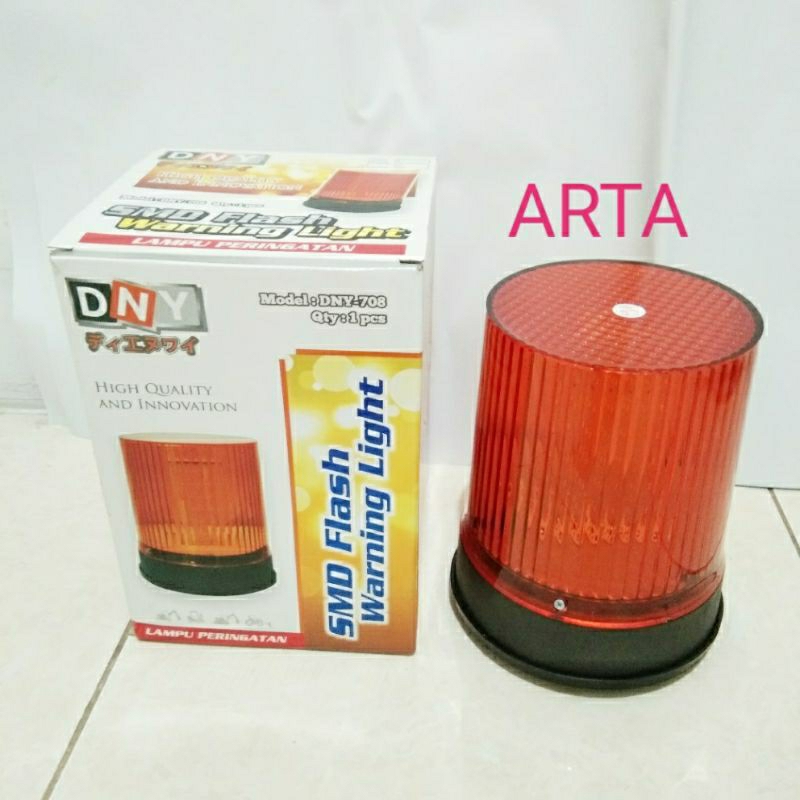 Jual Lampu ROTARY [ LED ] Warning lamp 24 VOLT warna AMBER . DNY ...