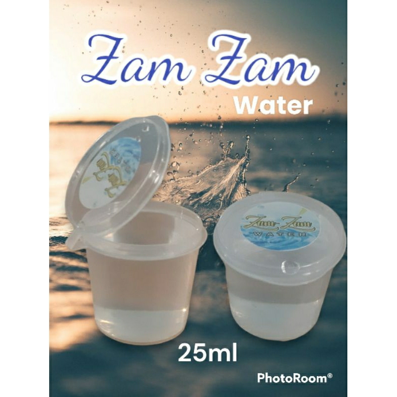 Jual 1 pcs gelas zam zam / cup zam-zam / wadah mini zam zam (termasuk stiker) | Shopee Indonesia
