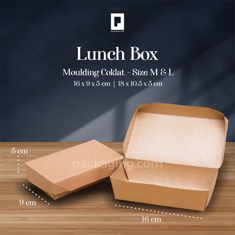 Jual Luncbox Kraft Siap Pakai Size M/Luncbox instan | Shopee Indonesia