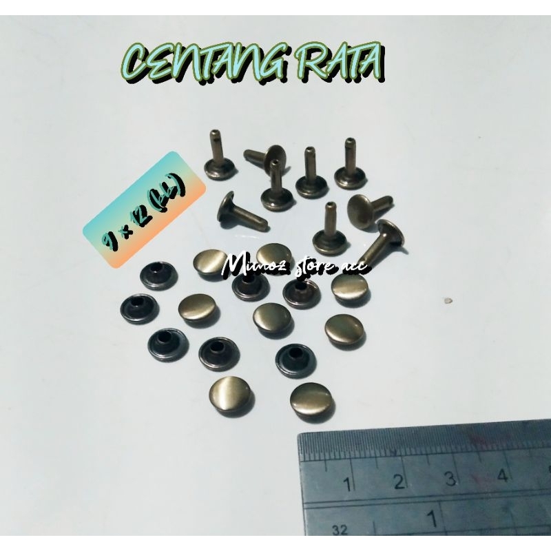 Jual P CENTANG RATA /ACCESORIES TAS AGG /BAKAR POLES @100 PCS (SET ...