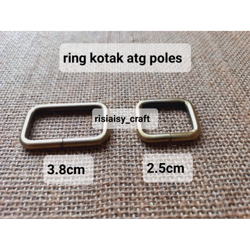 Jual Ring Kotak Tas bahan Atg poles Kotak tebal ( 5mm) | Shopee Indonesia