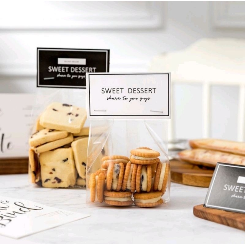 Jual 50pcs Plastik Packaging Cookies Kue Cup Cake Bening / Packaging ...