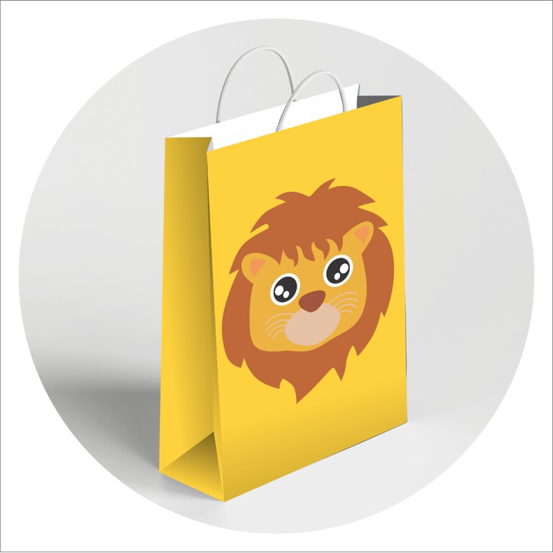 Jual NEW Paper bag/ goodie bag / jeerapah singa monyet harimau Tas ...