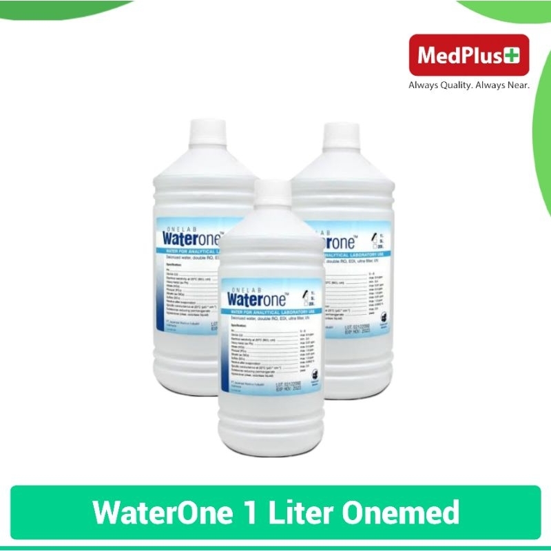 Jual Water One 1 Liter Purified Water Onemed | Shopee Indonesia