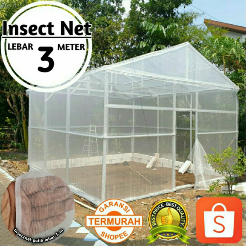Jual Insectnet / insect net / screen net / kasa greenhouse putih lebar ... Jual Insectnet / insect net / screen net / kasa greenhouse putih lebar ...