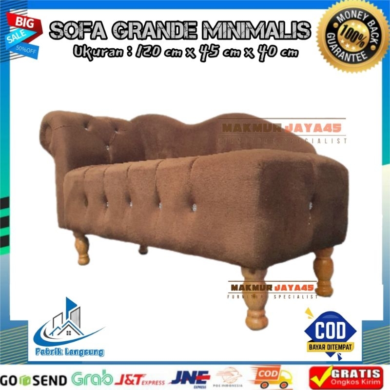 Jual SOFA SANDAR - BENCH MINIMALIS / SOFA BAHAN BULUDRU 125 CM | Shopee ...