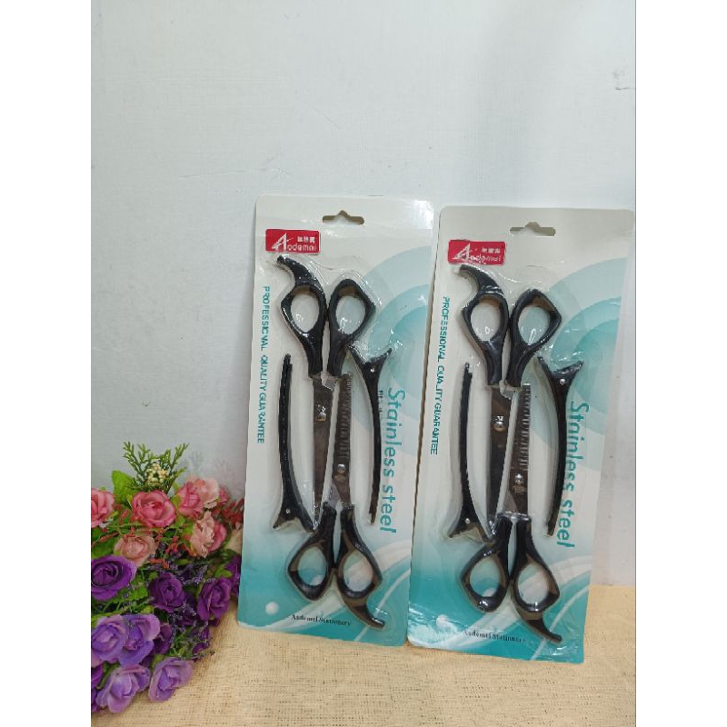 Jual Set Gunting Cukur Rambut Salon dan Barbershop, Gunting RAMBUT ...