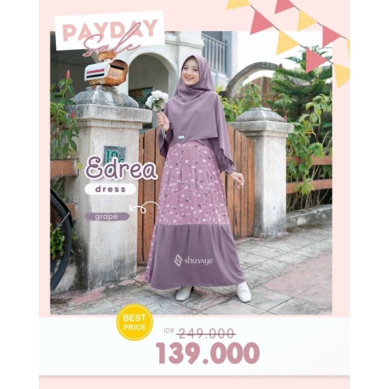 Jual EDREA DRESS BY SHUVAYE INDONESIA ( dress aja ) | Shopee Indonesia